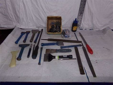 Masonry Tools Chisel File Misc Baer Auctioneers Realty Llc