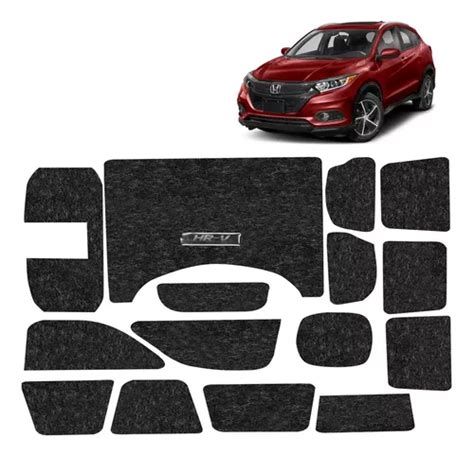 Kit Forro Carpete Anti Ruído Porta Objeto Copo Hrv Hr v Parcelamento sem juros