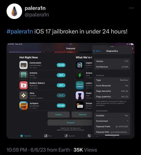 Palera1n Team Shows Off Jailbroken Ipados 17 Installation On Checkm8 Device