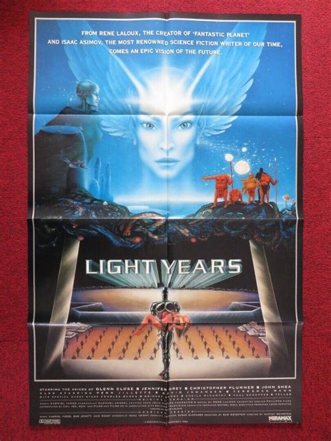 Light Years Gandahar Folded Us One Sheet Poster Glenn Close 1988