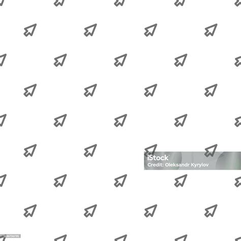 화살표 마우스 커서 원활한 패턴입니다 커서가 흰색 배경에서 격리된 스톡 벡터 일러스트레이션을 클릭합니다 교통에 대한 스톡 벡터