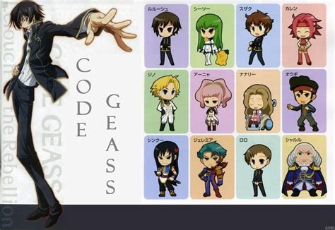 Code Geass R2 Characters Code Geass Awesome Anime Anime
