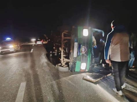إصابات في حادث إنقلاب سيارة للنقل المزدوج بمنطقة أوريكة مراكش الان