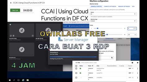 CARA BUAT RDP QWIKLABS FREE JAM YouTube