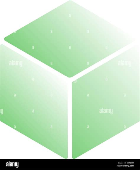 Isometric Cube Element Icon Cubist Abstract 3d Shape Stock Vector Illustration Clip Art
