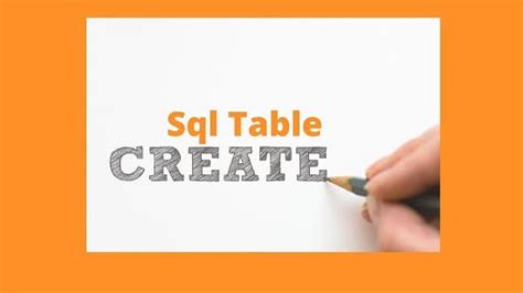 Como crear una tabla en SQL por código