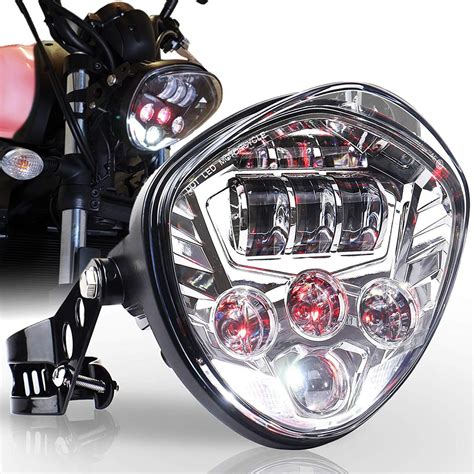 Doxmall 7 Inch Motorcycle Led Headlight With Drl High Low Beam And
