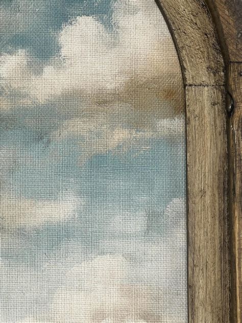 Landscape Art In Arched Wood Frame Farmhouse Botanical Wall Decor