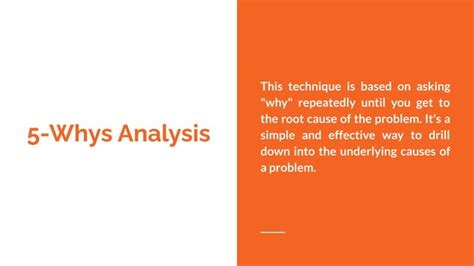 Root Cause Analysis RCA Techniques Pdf