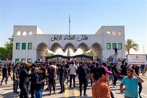 Iraqs Top Judicial Body Suspend Activities Amid Protests Middle East