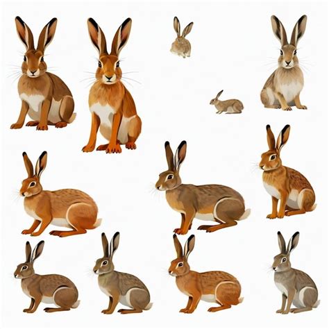 A Collection Of Four Rabbits One Of Which Is Called A Rabbit Premium