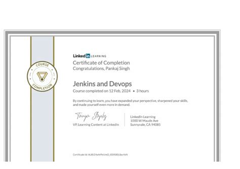 Linkedin Certificate Pdf