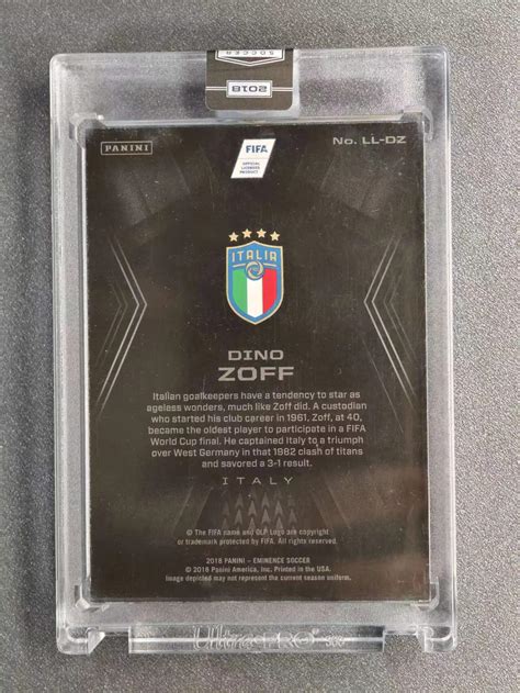 2018 Panini Eminence Dino Zoff 接代卖【白鹿巷精品拍】帕尼尼 大真金 元年 原封砖 一盎司银块 迪诺 佐夫