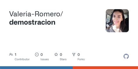 Github Valeria Romero Demostracion