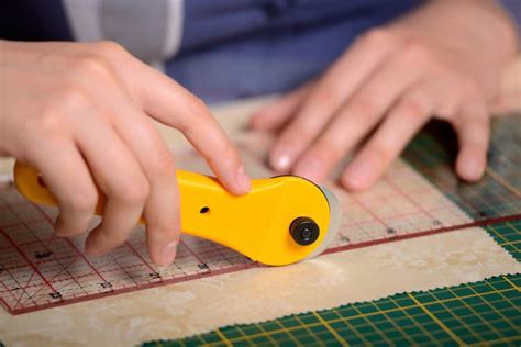How To Use A Rotary Cutter Without A Mat The Creative Folk