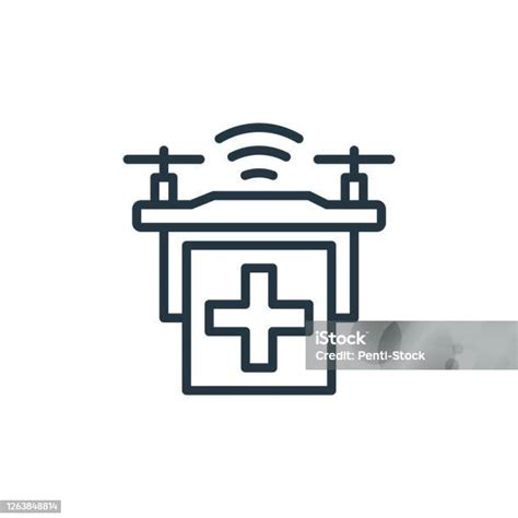 在白色背景上隔離的無人機向量圖示大綱 細線無人機圖示的網站設計和移動 應用程式開發細線無人機輪廓圖示向量圖示向量圖形及更多