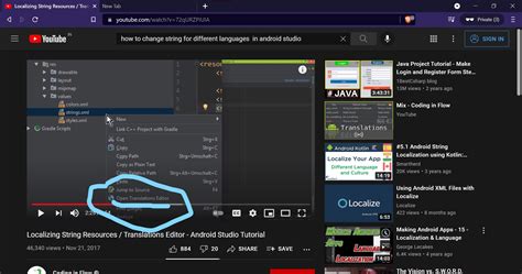 Couldn T Find The Open Translations Editor In Android Studio Stack