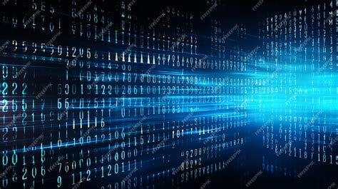 Premium Photo Binary Computer Code Background Abstract Cyberspace