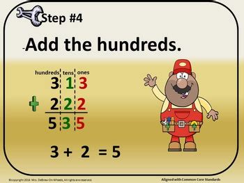 Adding 3 Digit Numbers By Mrs DeBrew On Wheels TPT