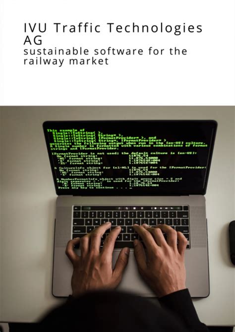 Ivu Traffic Technologies Sustainable Software For The Railway Market