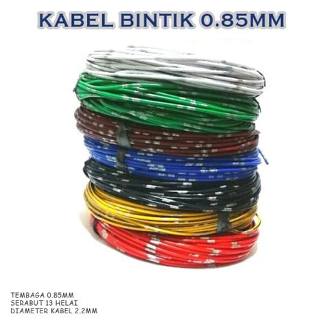 Jual A KABEL BINTIK SERABUT TEMBAGA MM PER METER KABEL BODY MOBIL MOTOR KUALITAS JEPANG