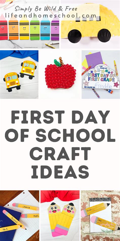 Fun First Day Of School Craft Ideas For The Classroom And At Home