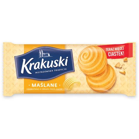 Ciastka Krakuski Maślane 201g 5901414204457 Cena Opinie Ciastka