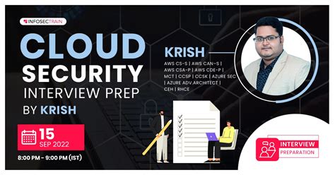 Live Event With Infosectrain Interview Preparation For Cloud Security By Krish