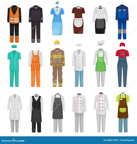 Workwear Uniform Collection Doctor Chief Cook Maid Waiter Builder