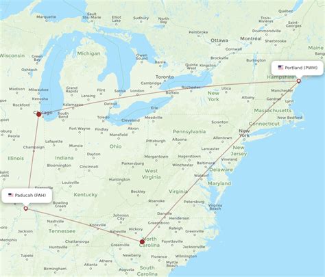 Flights From Portland To Paducah Pwm To Pah Flight Routes