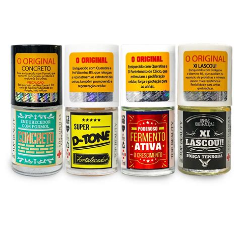 Kit Sos Unhas 4 Bases A Loja Dos Cosméticos