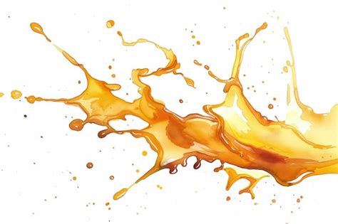 A Droplet Of Liquid On A Clean White Surface Premium AI Generated Image