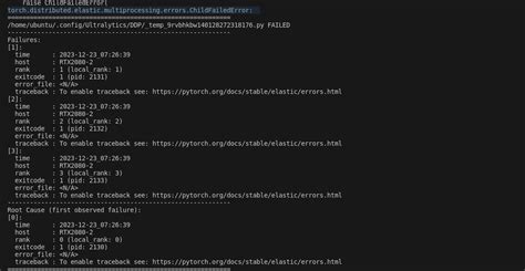 Yolov8修改了网络结构后，多卡训练报错：torchdistributedelasticmultiprocessingerrors