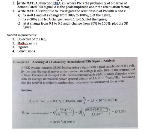 Solved 2 Write Matlab Function Pb A R Where Pb Is The