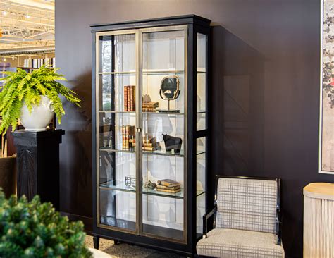Modern Oak And Brass Bookcase Cabinet Carrocel Fine Furniture