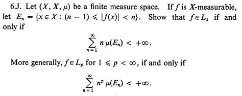 Solved 6 K If X X μ Is A Finite Measure Space And F∈lp
