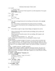 Chemistry Final Exam Study Guide Chemistry Final Exam Study Guide Q MsT J G J G C