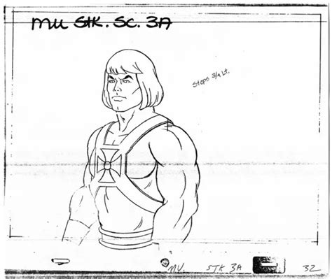 He Manshe Ra Masters Of The Universe He Man Layout Reference £800