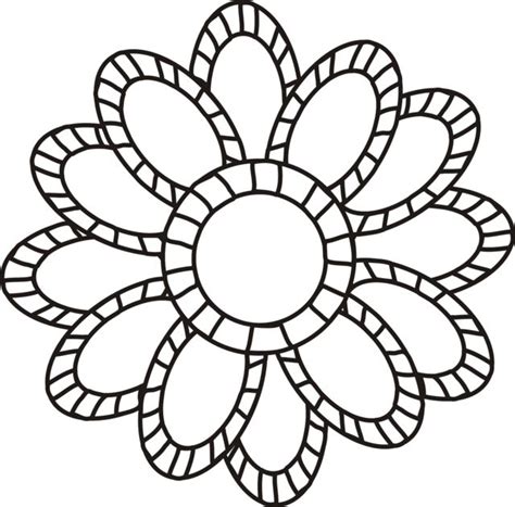 Big Flower Pictures To Color At GANCOENBLOG Blog