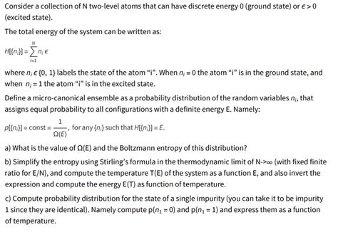 Consider A Collection Of N Two Level Atoms That Can
