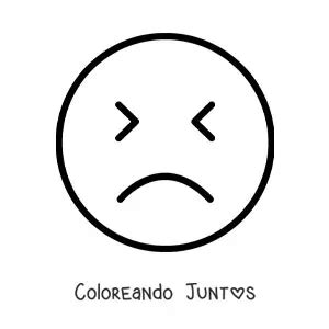 Dibujos De Emojis Tristes Para Colorear Gratis Coloreando Juntos