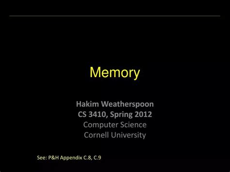 PPT Memory PowerPoint Presentation Free Download ID 2476666