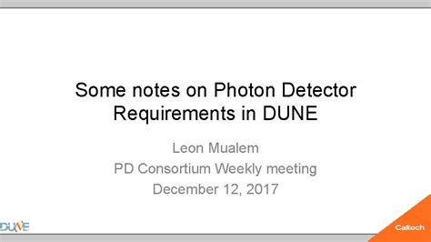 Some Notes On Photon Detector Requirements In Dune
