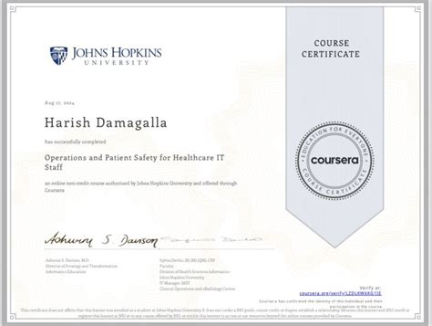 harish babu on linkedin johnshopkins coursera healthcareit patientsafety professionalgrowth…