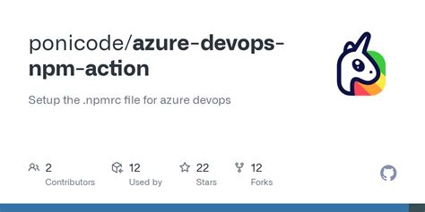 Github Ponicodeazure Devops Npm Action Setup The Npmrc File For