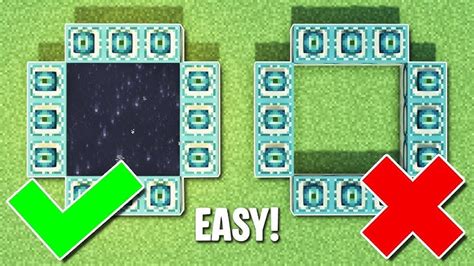 Minecraft Pe How To Make A End Portal The Easy Way