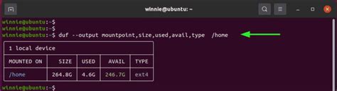Check Disk Usage Using Duf Command Line Utility LinuxWays