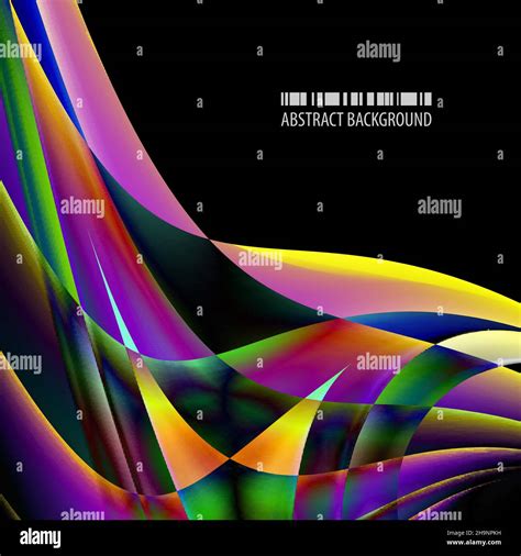 Abstract Colorful Background Graphics Template With Blended Multiple Geometric Objects Stock