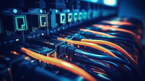 Premium Ai Image Shot Of Data Center With Multiple Rows Of Fully
