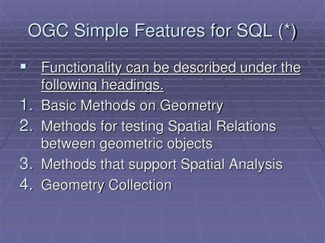 Ppt Spatial Databases Lecture 2 Powerpoint Presentation Free Download Id 206281